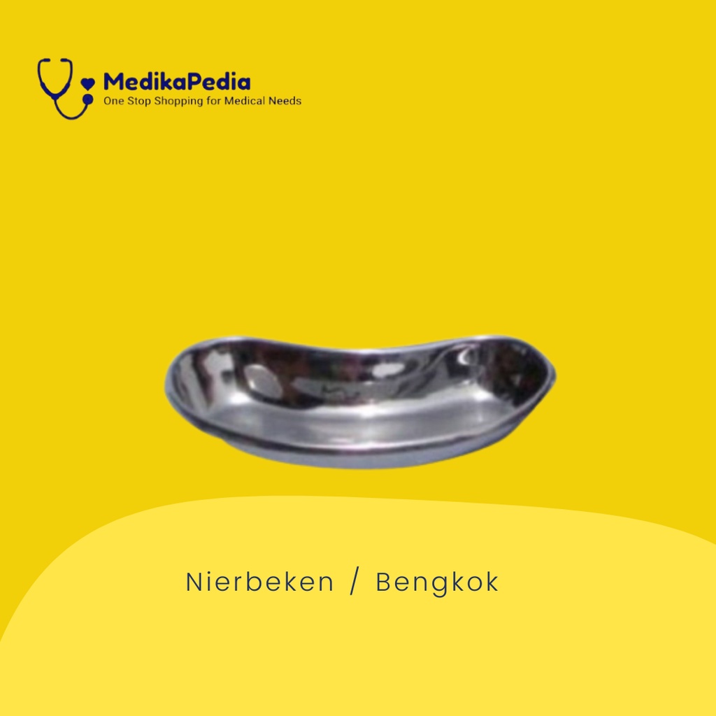 Jual Nierbeken 20cm / Bengkok / Bak Bentuk Ginjal Stainless Steel ...