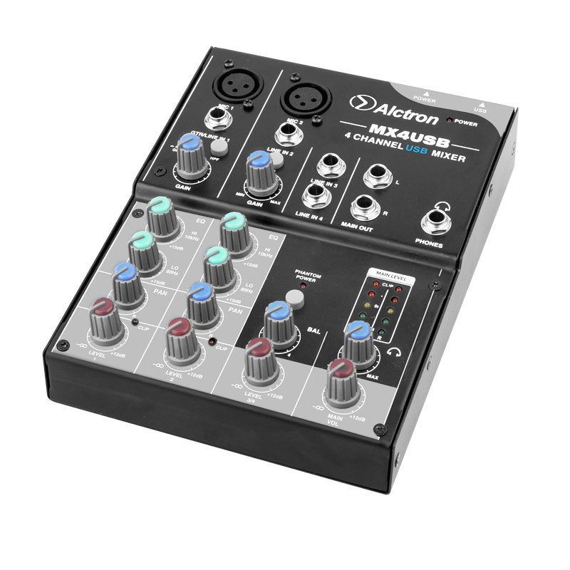 Jual Mixer Audio Alctron MX4 MX-4 Desktop 4-Channel USB Monitoring | Shopee Indonesia