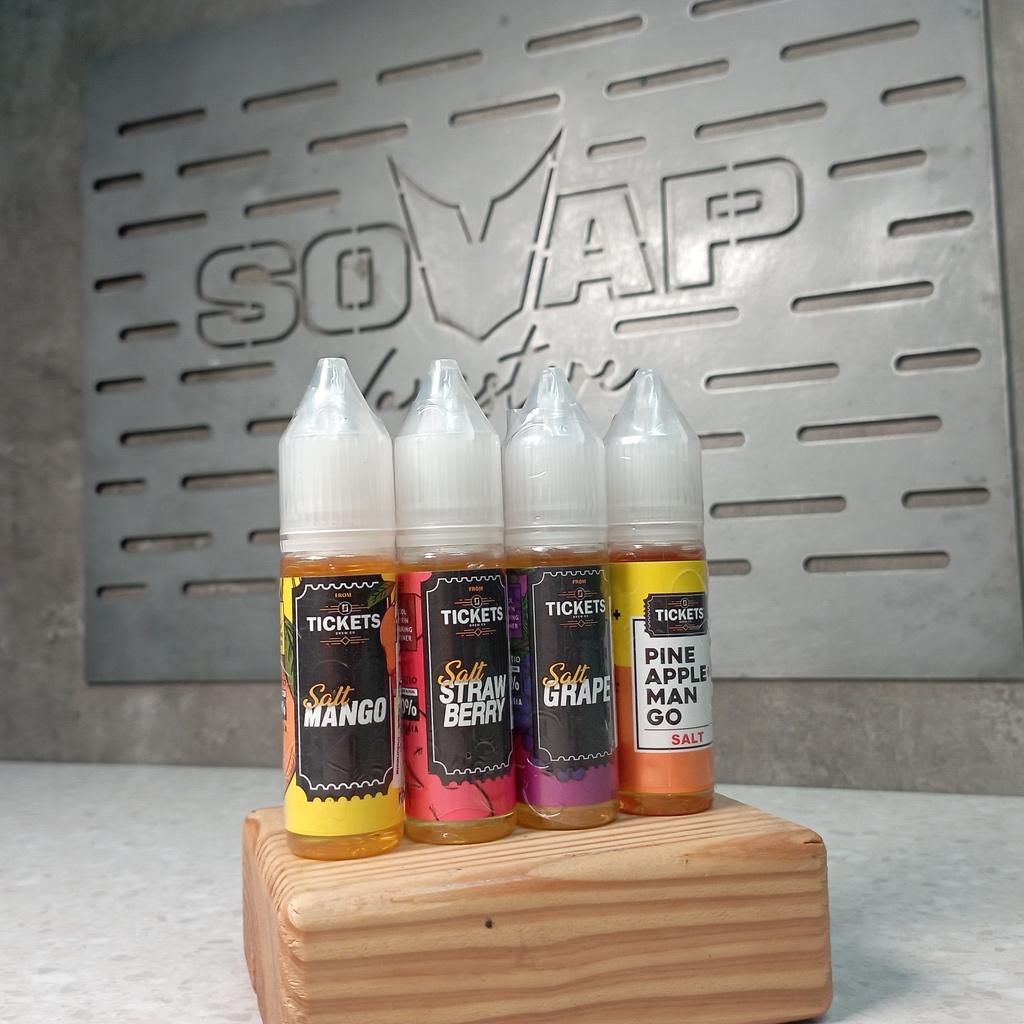 Jual TICKETS SALT NIC SERIES 15mg 15ml | Shopee Indonesia