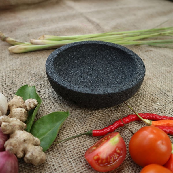 Jual Cobek Tempat Sambal Batu Lava Merapi Berkualitas (Ukuran 10 cm ...