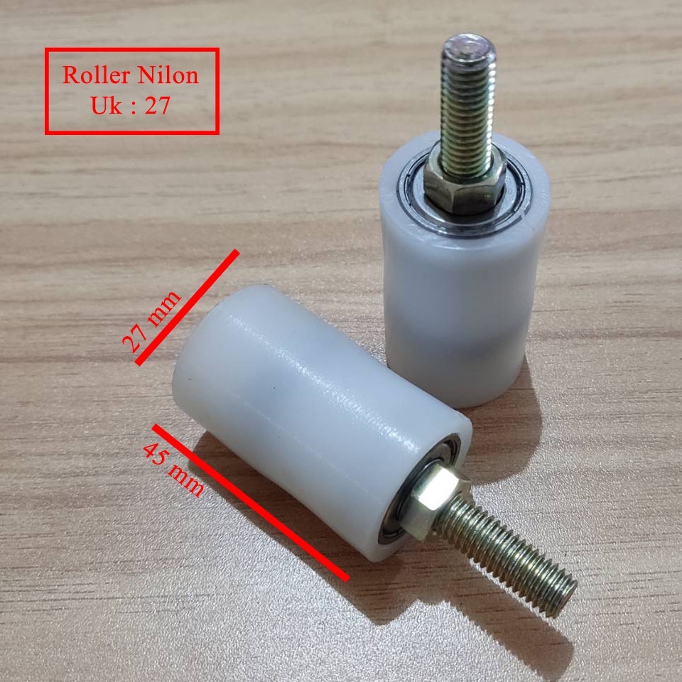 Jual Roller Nilon / Roda Penuntun Pintu Pagar Besi - Diameter 27 mm ...