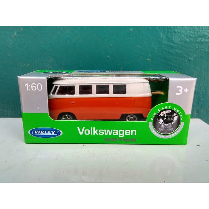 Jual Diecast miniatur Volkswagen VW bus T1 1963 mobil mini Welly Nex ...