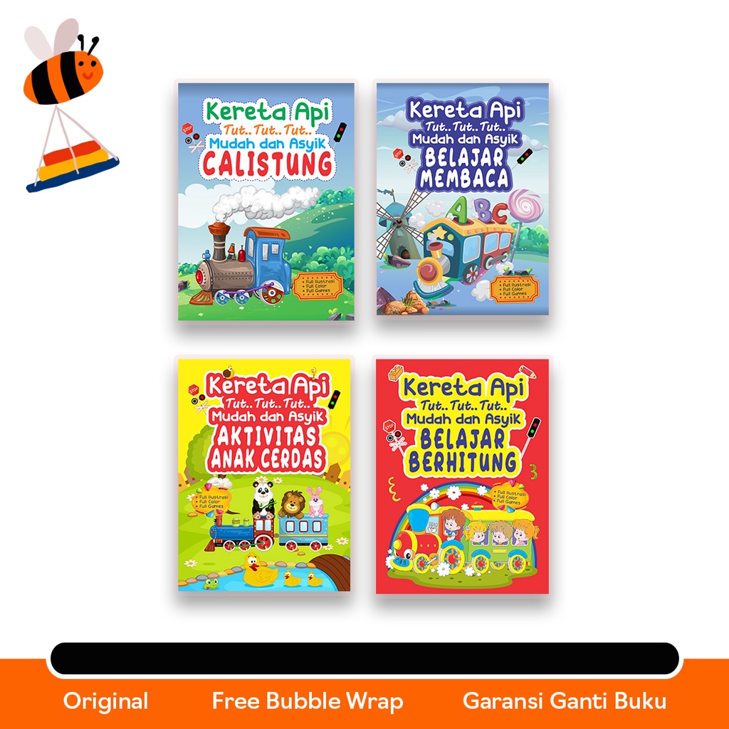 Jual BUKU SEKOLAH : SERI MUDAH DAN ASYIK TEMA KERETA API TUT,,,TUT,,,TUT (4 SERI ) | Shopee ...