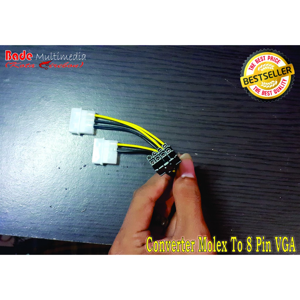 Jual Converter Molex To 8 Pin Power VGA dll | Shopee Indonesia