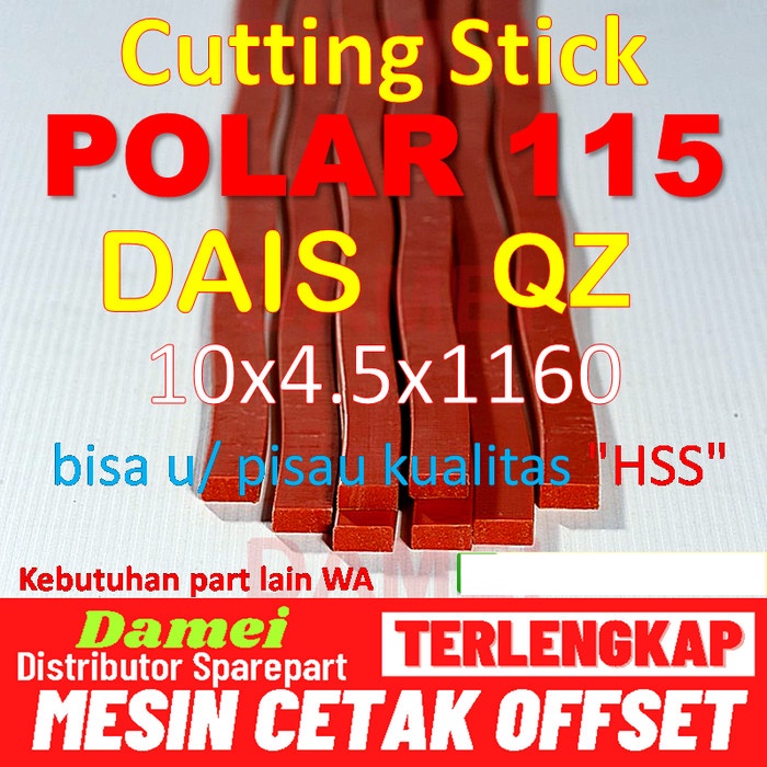 Jual Cutting Stick Polar 115 Tatakan Mesin Potong Kertas Offset Cutting ...
