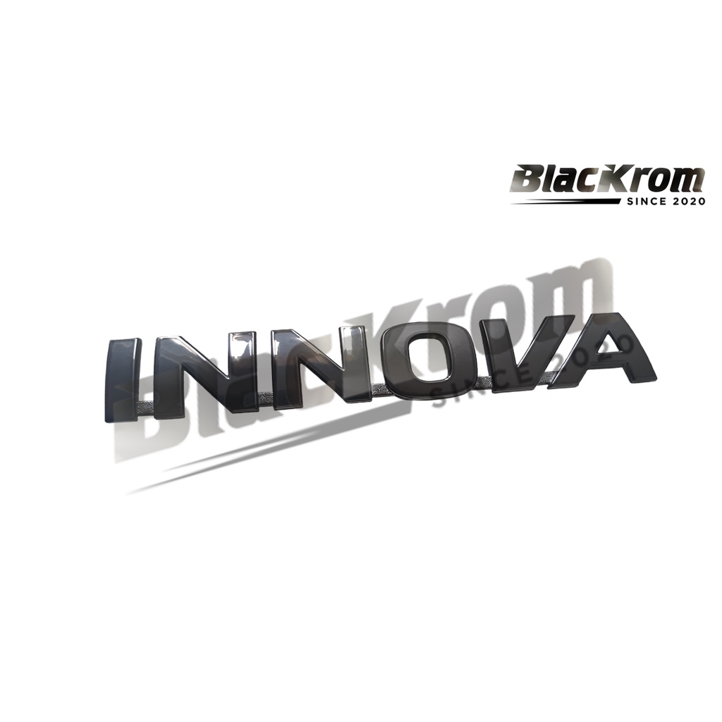 Jual Logo Emblem Black Chrome Tulisan Toyota Innova | Shopee Indonesia
