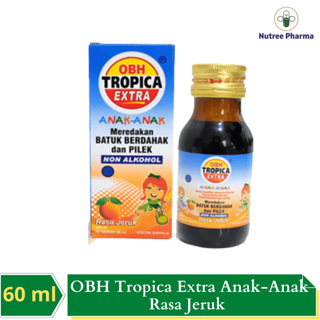 Jual OBH TROPICA EXTRA ANAK RASA JERUK 60 ML | Shopee Indonesia