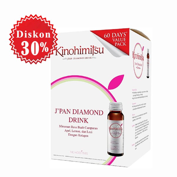 Kinohimitsu J'pan Collagen Diamond Drink isi 32 botol | Kolagen, Kulit ...