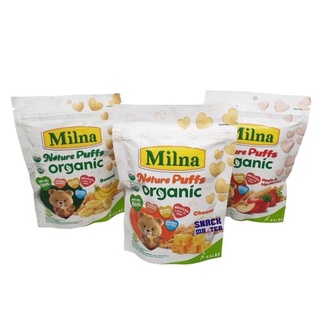 Jual MILNA Nature Puff Organic Pouch - 15gr/ Cemilan bayi/ Milna snack ...