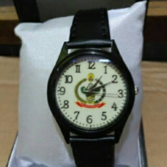 Jual JAM TANGAN LOGO PERSIT PIA IKKT BHAYANGKARI BULAT DASAR PUTIH ...