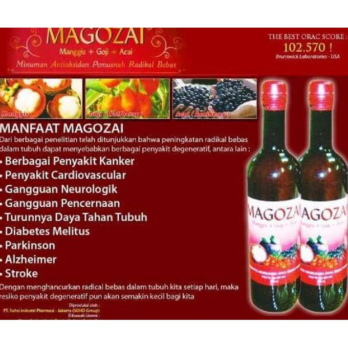 Jual MAGOZAI Minuman antioksidan cocok untuk berbagai penyakit (obat ...
