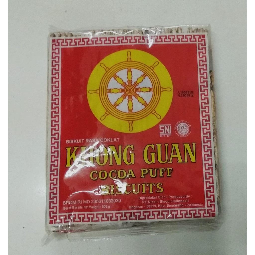 Jual Edisi Lebaran Roti Kering Khong Guan Cocoa Puff 500 gr | Shopee ...