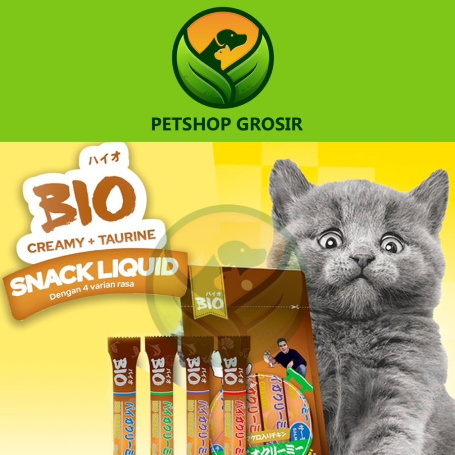 Jual Snack Kucing BIO Creamy Treats All Varian 1pcs | Shopee Indonesia