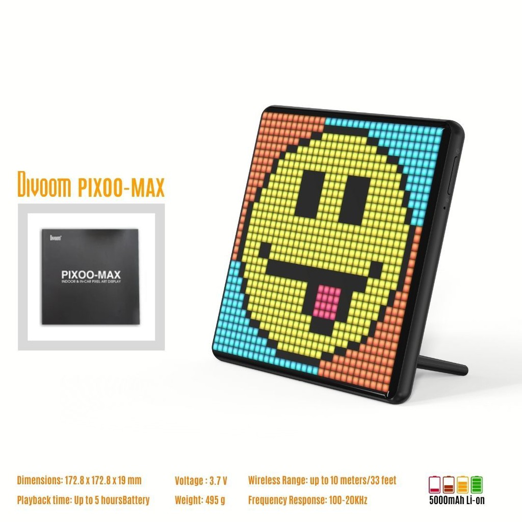 Jual Divoom Pixoo Max DIY Pixel Art LED Display (with Car Mount ...