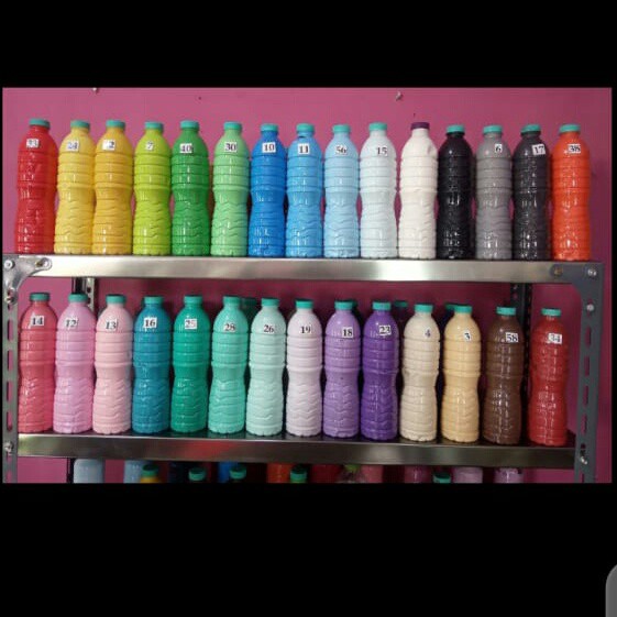 Cat tembok indoor dalam kemasan botol 1kilogram | Shopee Indonesia