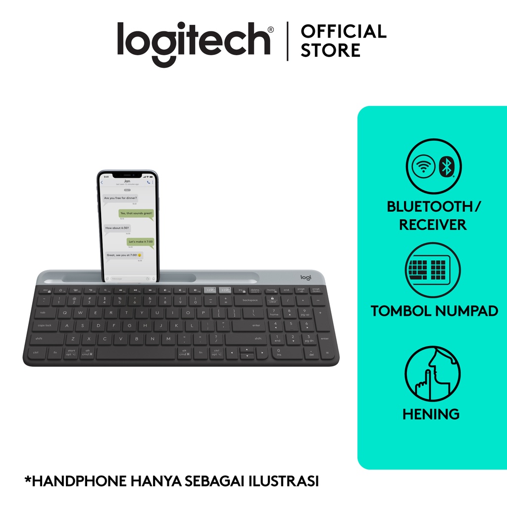 Jual Logitech K580 Keyboard Slim Multi-Device for Windows, Mac, iOS, Android, Apple, iPad ...