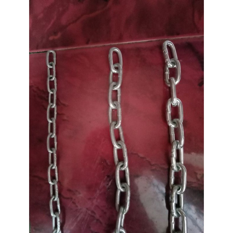 Jual Rantai besi galvanis 8mm/Rantai 8mm eceran per 1meter (100cm ...