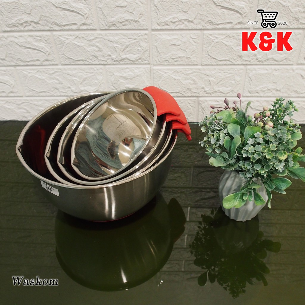 Jual Baskom Stainless Steel (4 size) | Shopee Indonesia