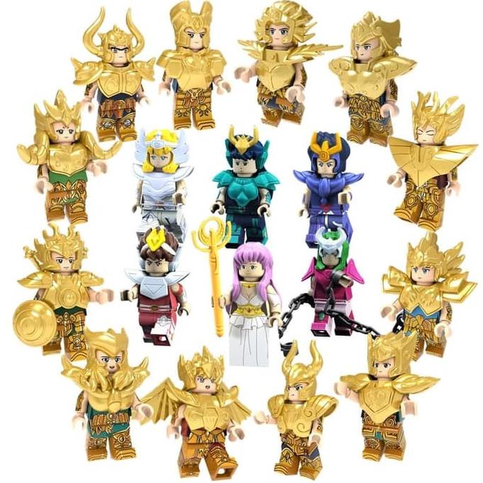 Jual Saint Seiya Hyoga Shiryu Andromeda Minifigure Minifig DIY Brick ...