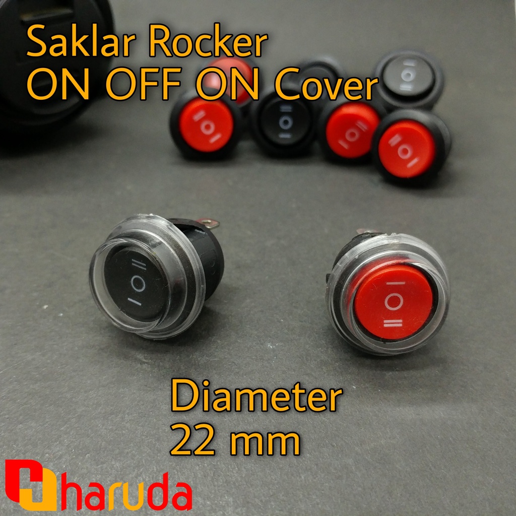 Jual Saklar Tombol Rocker ON OFF ON / 3 Fungsi Cover | Shopee Indonesia