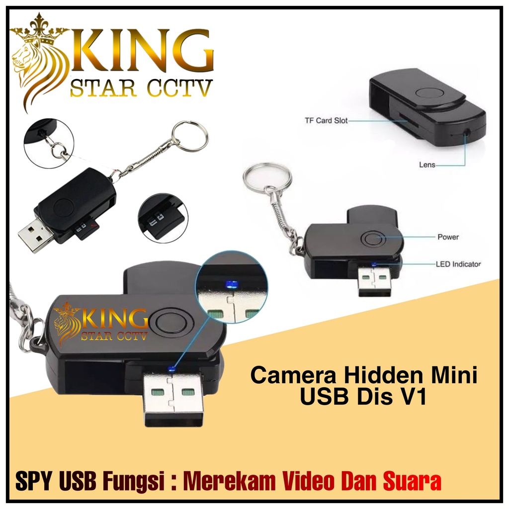 Jual KAMERA PENGINTAI MINI TERSEMBUNYI CAMERA CCTV KECIL MINI TANPA ...
