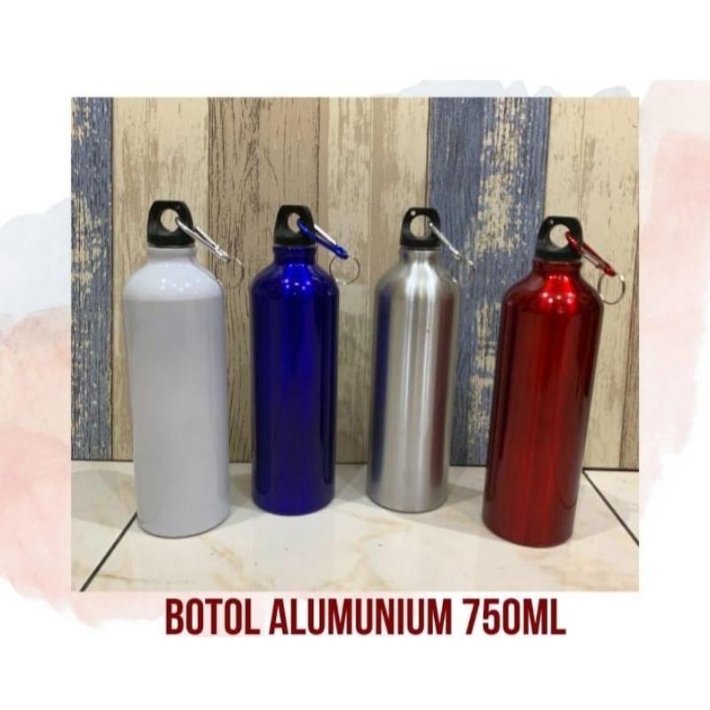 Jual Botol Minum Alumunium 750Ml (termasuk Carabiner pengait) | Shopee ...