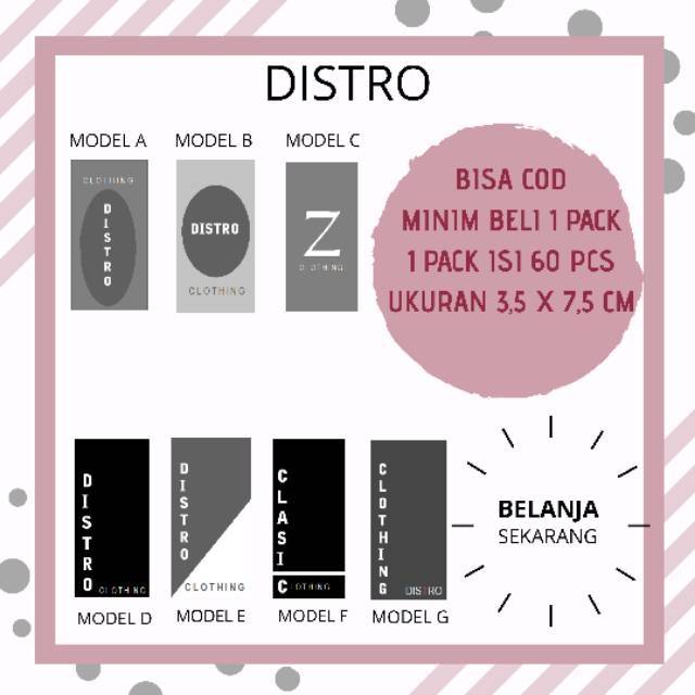 Jual HANG TAG BAJU DISTRO isi 60 pcs | Hangtag | Label Harga | Label ... Jual HANG TAG BAJU DISTRO isi 60 pcs | Hangtag | Label Harga | Label ...