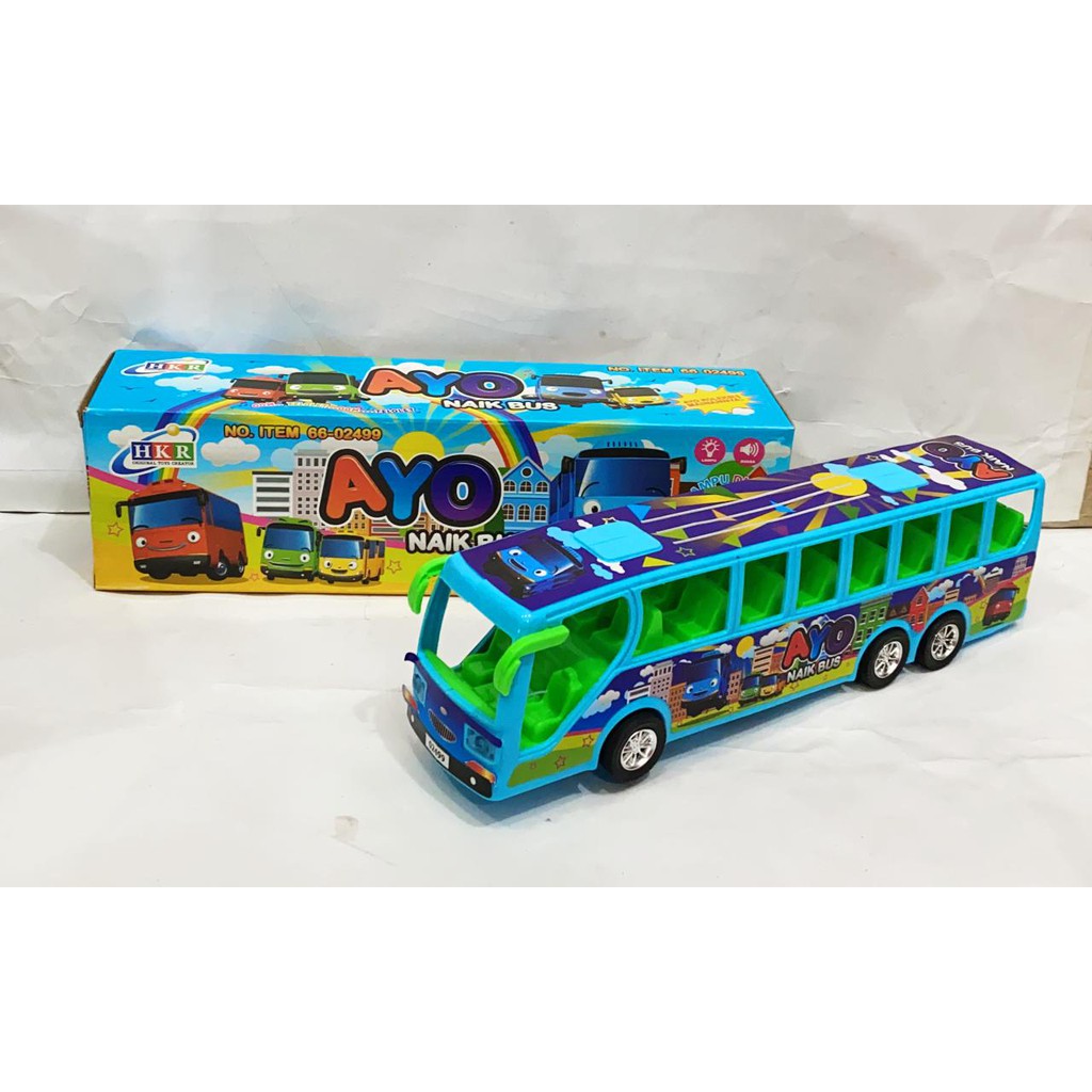 Jual Mainan Anak Mobil Bus Little Tayo Baterai Lampu dan Suara Om Telolet | Shopee Indonesia
