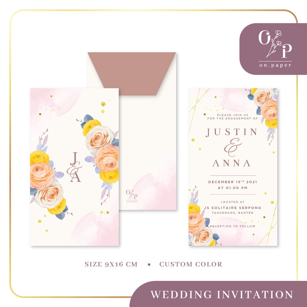 Jual INVITATION/ undangan : Engagement invitation / Sangjit / birthday ...