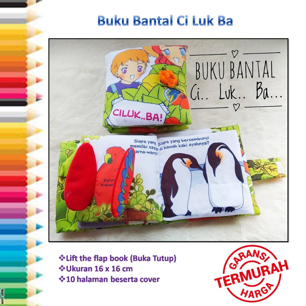 Jual TERMURAH Buku Bantal CI LUK BA buku lift the flap buka tutup ...