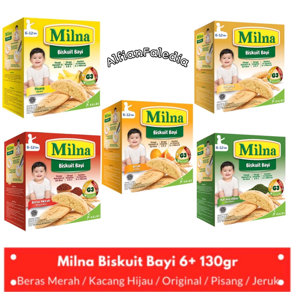 Jual Milna Biskuit Bayi Snack MPASI Biskuit /Alfianfaledia | Shopee ...