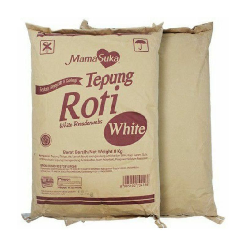 Jual Tepung Roti Mama Suka 10 Kg Putih White Orange Mamasuka Zak Panko Tepung Panir Bread Crumbs