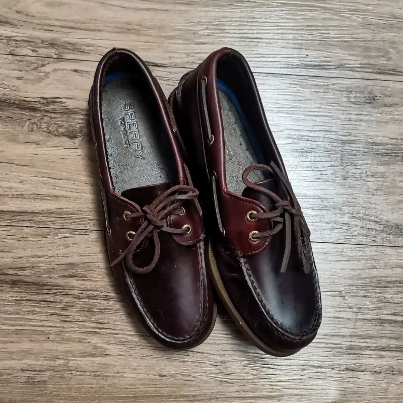 Jual Sperry Top-Sider Mens Authentic Original 2-Eye Boat Shoes Amaretto Original | Shopee Indonesia
