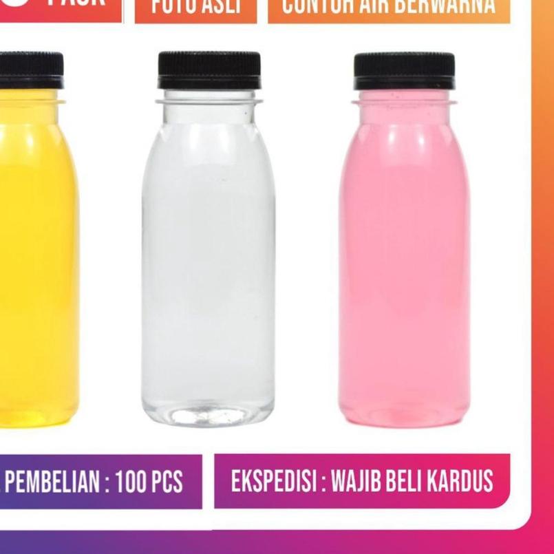 Jual Botol Plastik 100 ml/Botol Jelly 100ml/Botol 100 ml//pudot Free ...