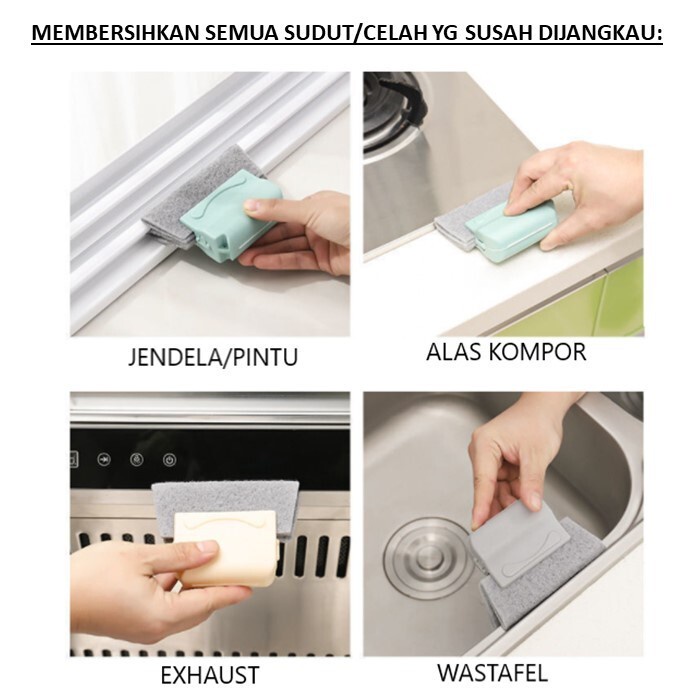 Jual Spons Pembersih Kaca Jendela / Spons Pembersih Celah Jendela ...