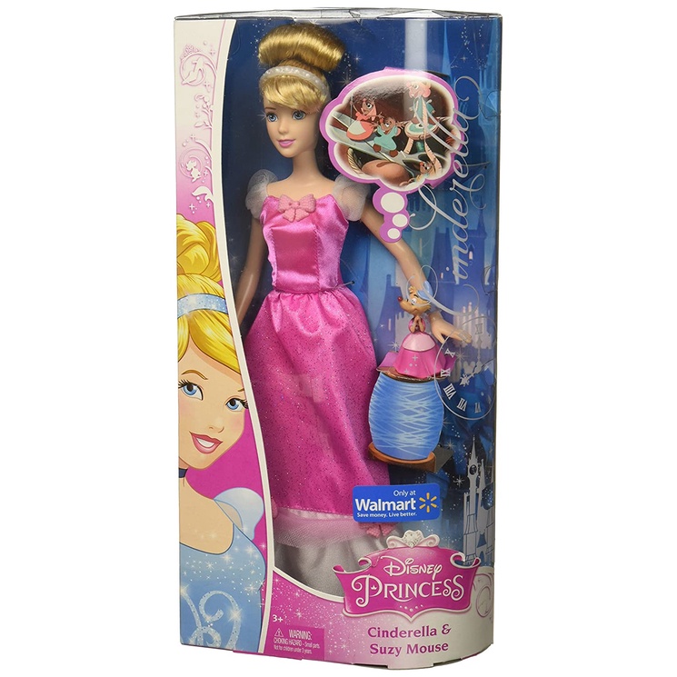 Jual Disney Princess Cinderella Doll and Suzy Mouse Pink Exclusive ...