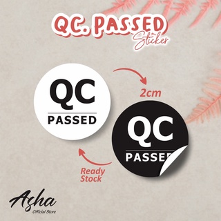 Jual STIKER LABEL QC PASS BONTAK CHROMO READY STOK [100 pcs] | Shopee ...