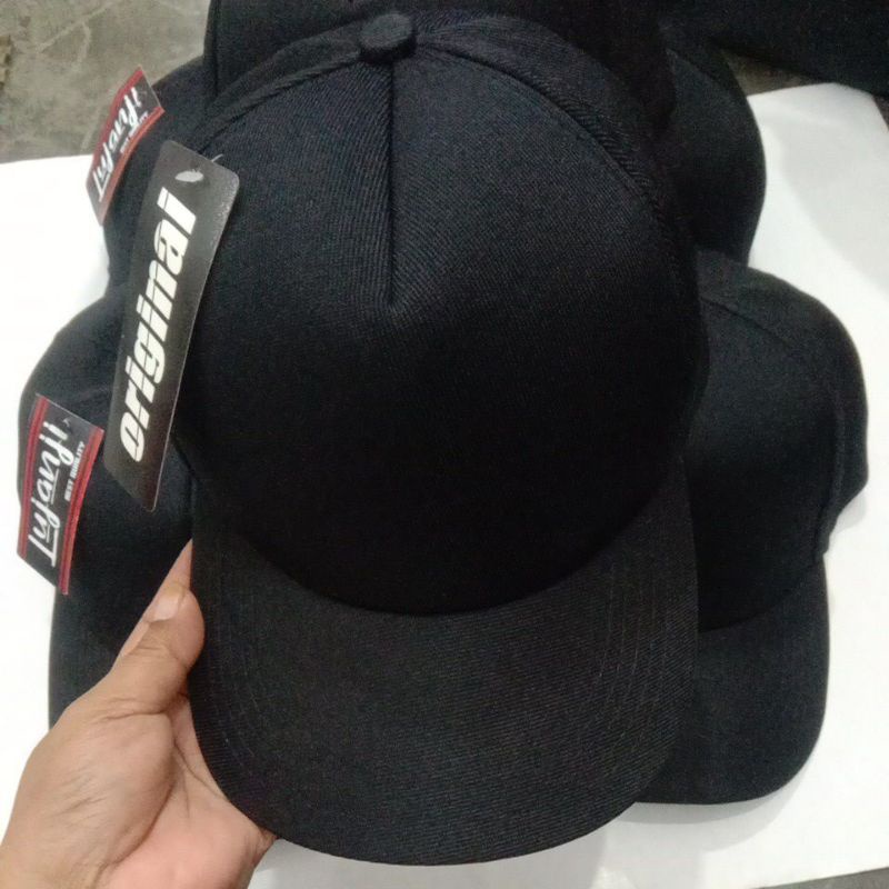 Jual TOPI BASEBALL HITAM POLOS PRIA WANITA PENGAITNYA REL DAN KARET ...