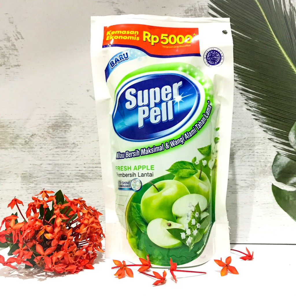 Jual Superpell Pembersih Lantai Fresh Apel 280 ml | Shopee Indonesia