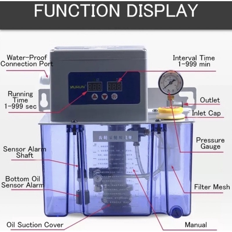 Jual 4 Liters 4L Gear Oil Pump Pompa Oli Gear Otomatis Lubricant ...