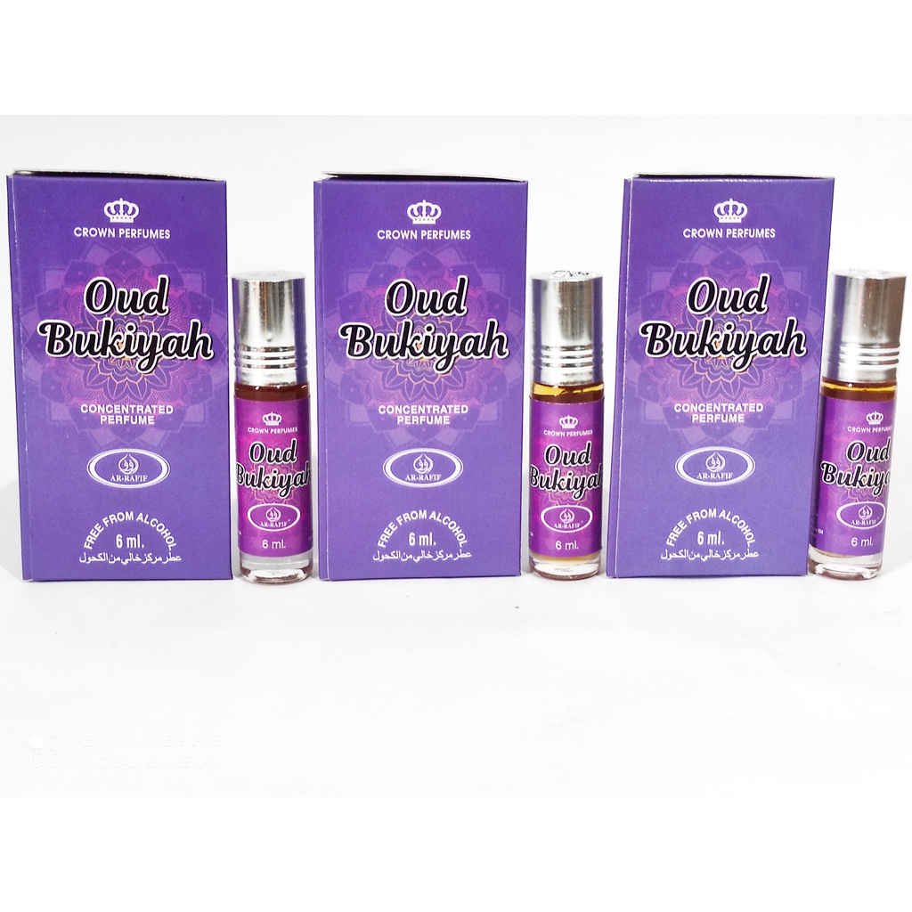 Jual parfum oles roll on 6ml ARF OUD BUKIYAH parfum badan | Shopee ...