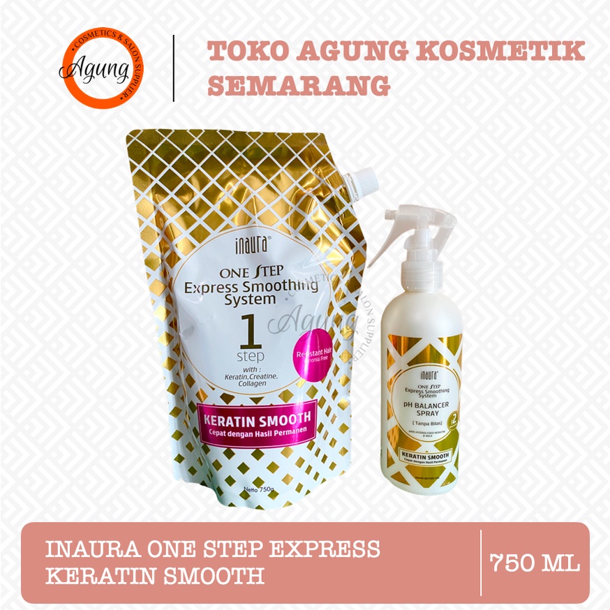 Jual Inaura One Step Express Smoothing Sytem dengan Keratin ( 750 ml ...