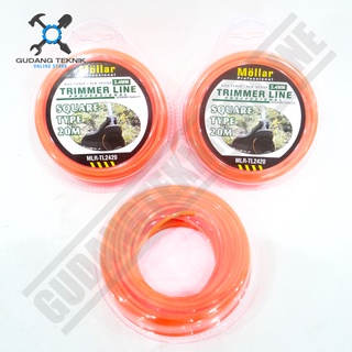 Jual Tali Senar Potong Rumput 15M 20M MOLLAR / Nylon Nilon Trimmer Line ...