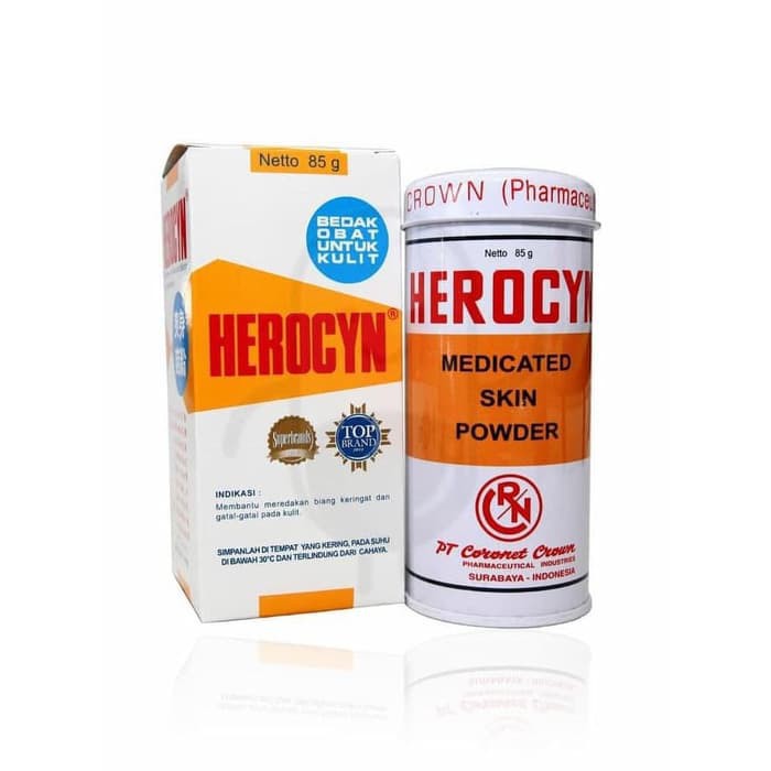 HEROCYN MEDICATED SKIN POWDER 85 GR / BEDAK GATAL / BIANG KERINGAT ...