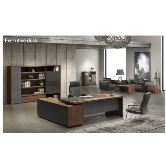 Jual Meja Kantor | Meja Kerja Direksi, Super Elegant + Laci Mewah ...