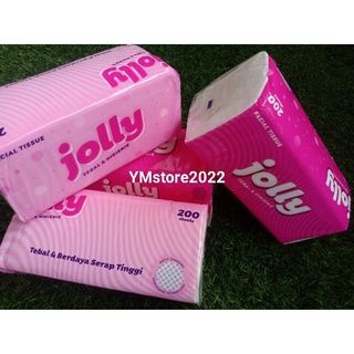 Jual Tissue Facial Jolly pink 200 sheet 4 pack / tisu wajah Joly 200s x ...
