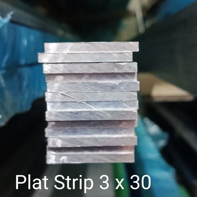 Jual Plat Strip Aluminium 3mm x 30mm x 500mm / strip alumunium | Shopee ...