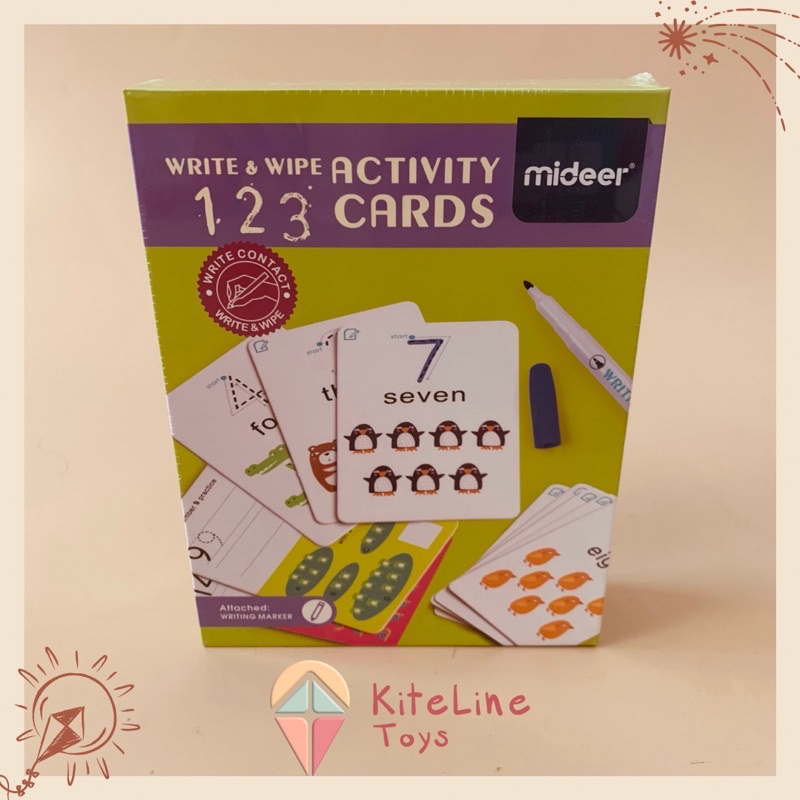 Jual Mideer Write And Wipe Activity Cards 123 Belajar Angka Dan Jumlah ...