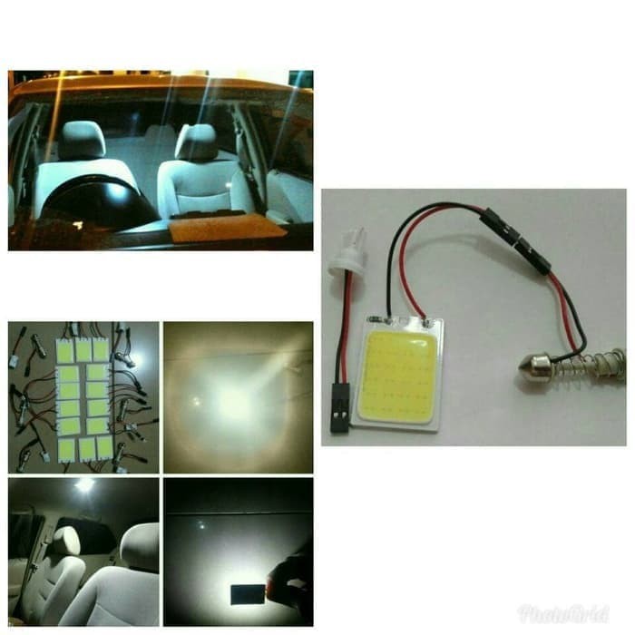 Jual Lampu LED Plafon Kabin Mobil 24 titik model COB super awet 12 volt ...