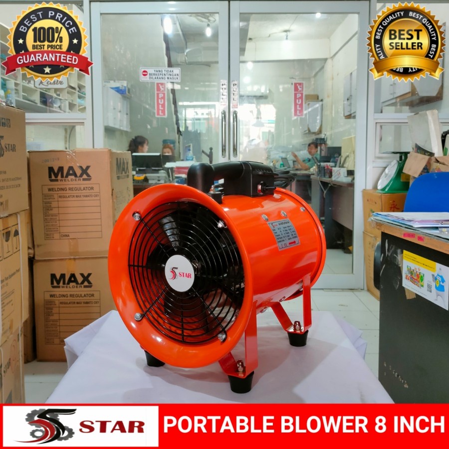 Jual PORTABLE BLOWER 8 INCH / INDUSTRIAL AIR BLOWER / AIR VENTILATOR | Shopee Indonesia
